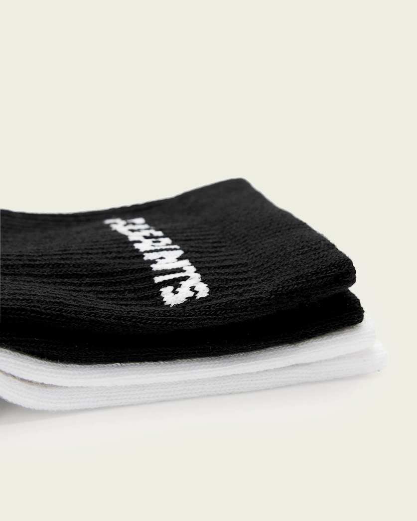 Joss Logo 2 Pack Ankle Socks Black/White | ALLSAINTS